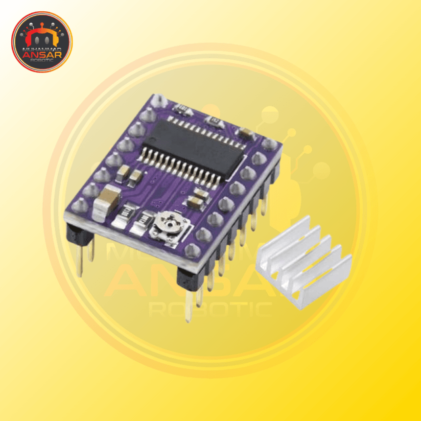 DRV8825 Stepper Motor Driver With Aluminum Heat Sink – MA Robotic
