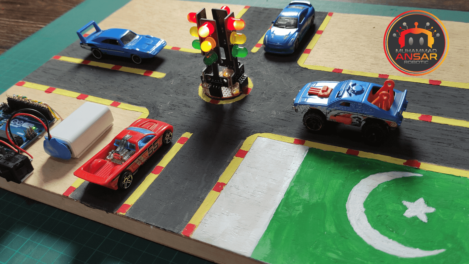 Arduino Based 4 Way Traffic Signal Control – MA Robotic