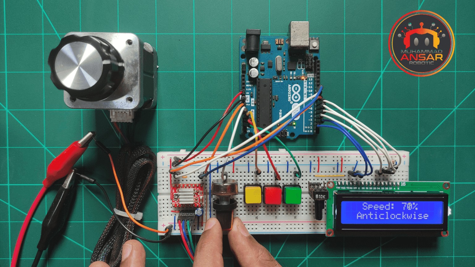Stepper Motor Speed Controller Using A4988 Stepper Motor Driver – MA ...