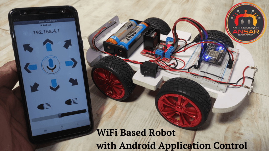 WiFi Based Robot With Android Application Control – MA Robotic